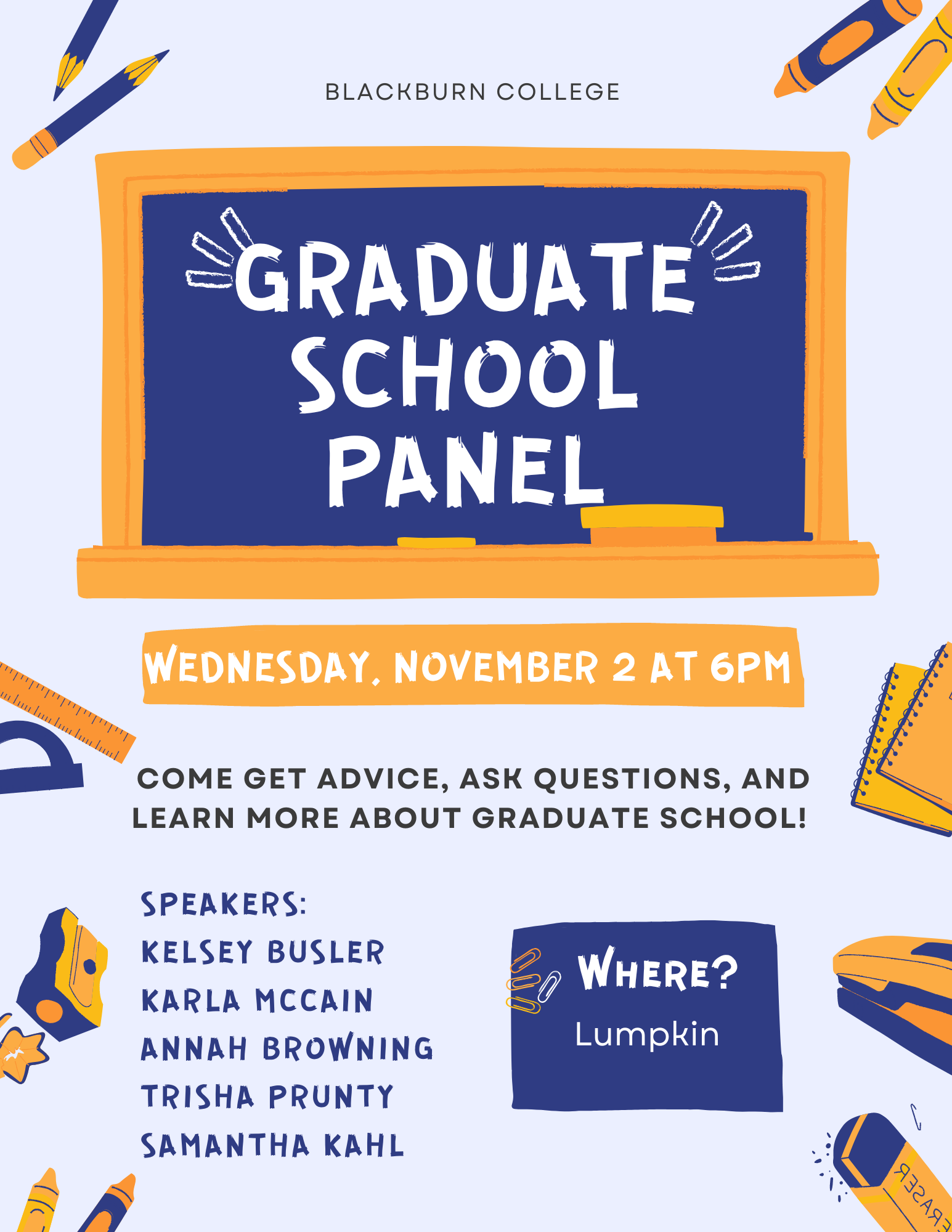 Graduate School Panel - Blackburn College